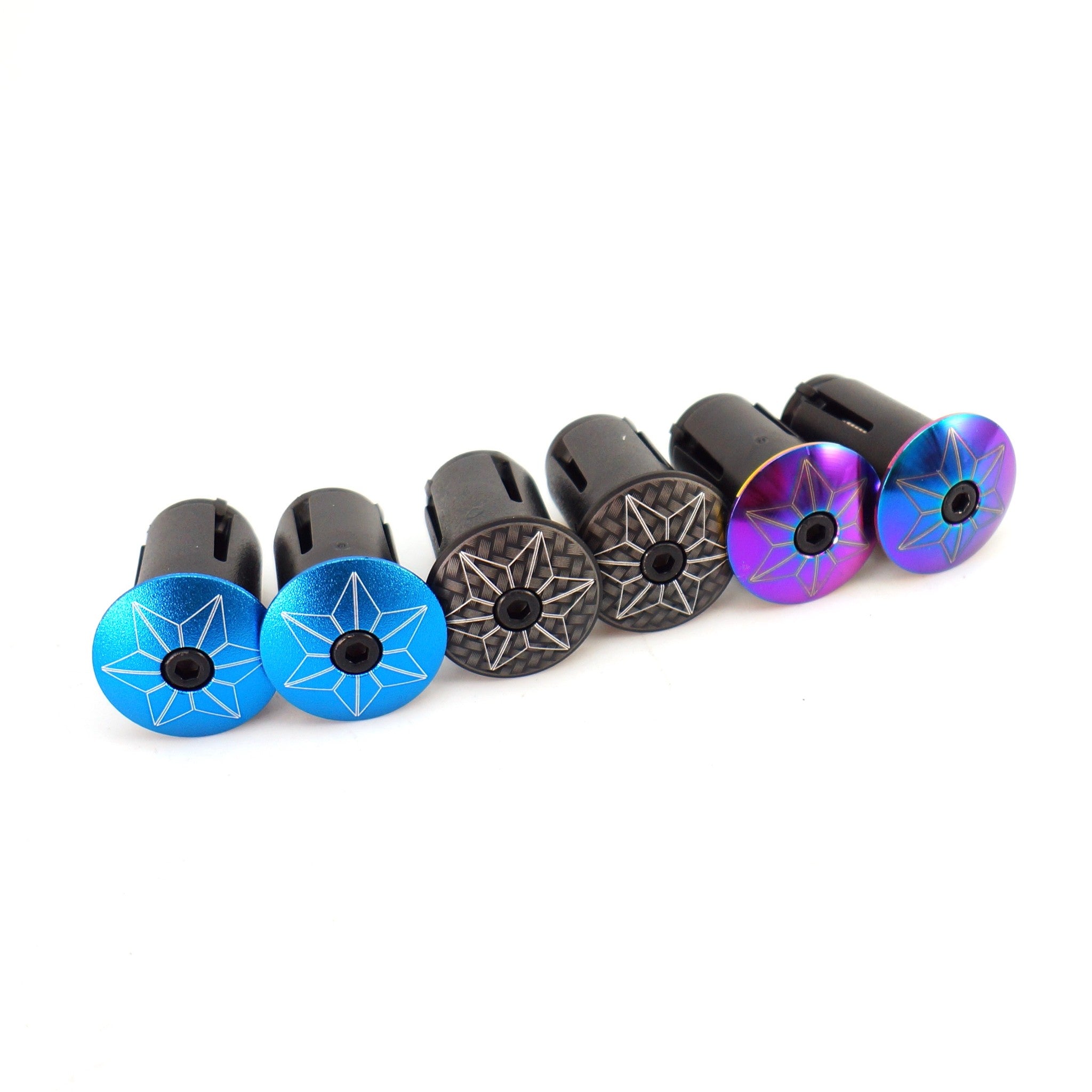 Supacaz Star Plugz Anodised Handlebar Bar End Plugs Bike Dropbar plug ...